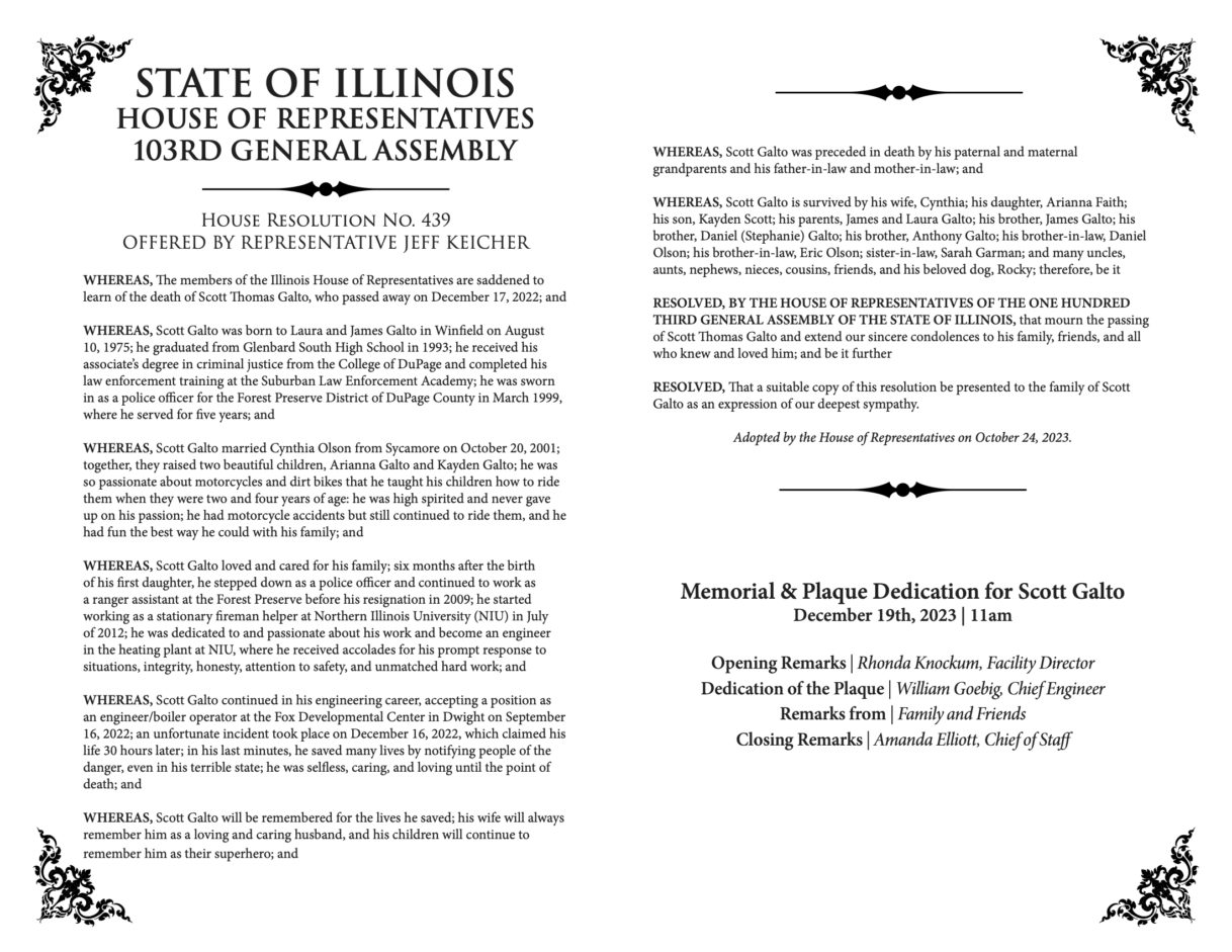 Memorial and Plaque Dedication Held December 19 for Scott Galto – The ...