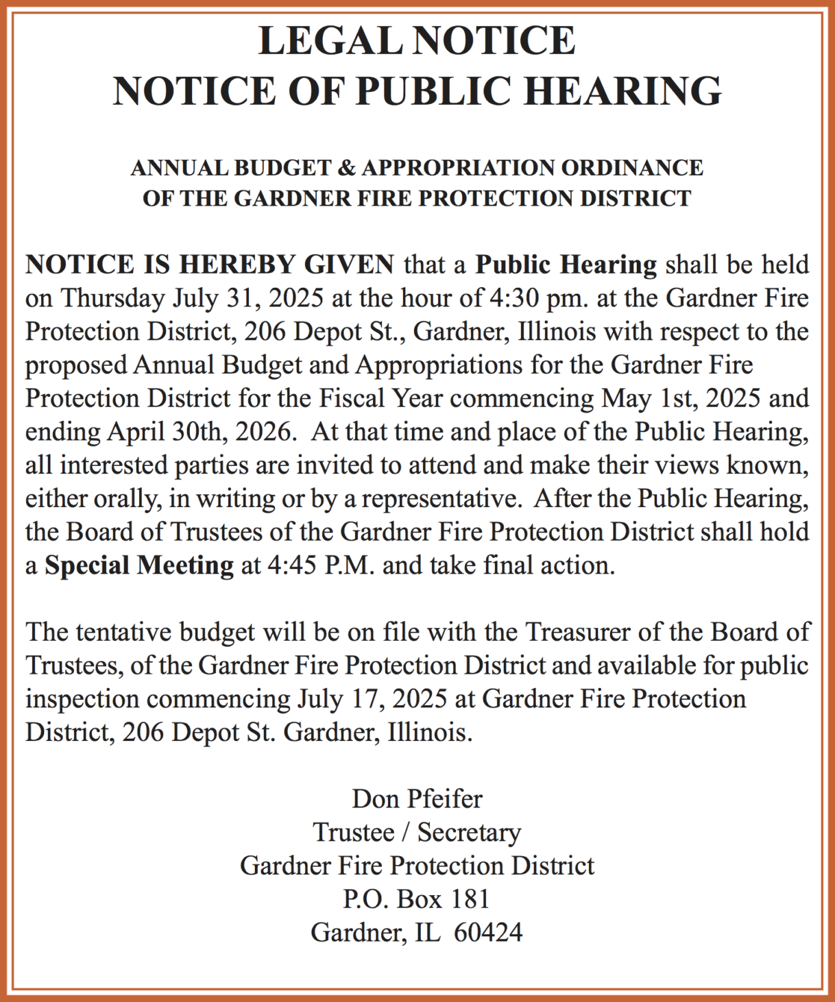 Dwight – The Paper On Line