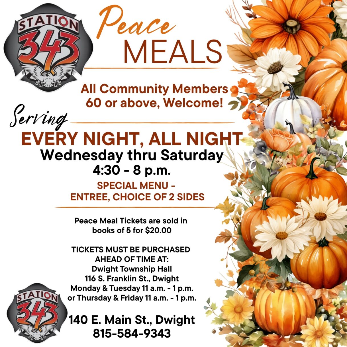Peace Meals and Station 343 Partner! – The Paper On Line